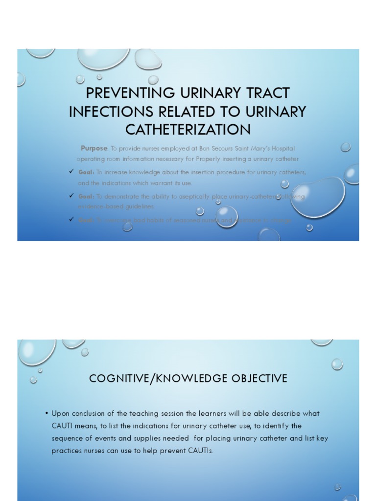 Teaching Project Presentation Final | PDF | Urinary Tract Infection ...