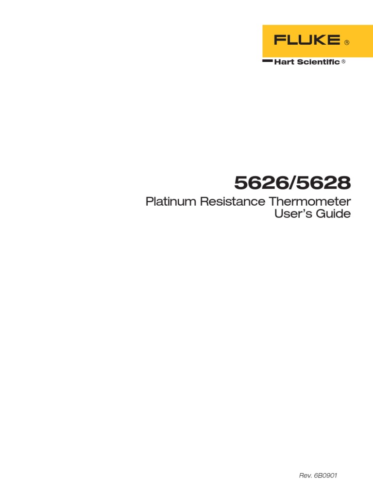 PRT 5626-28 - Ug PDF | PDF | Thermometer | Calibration