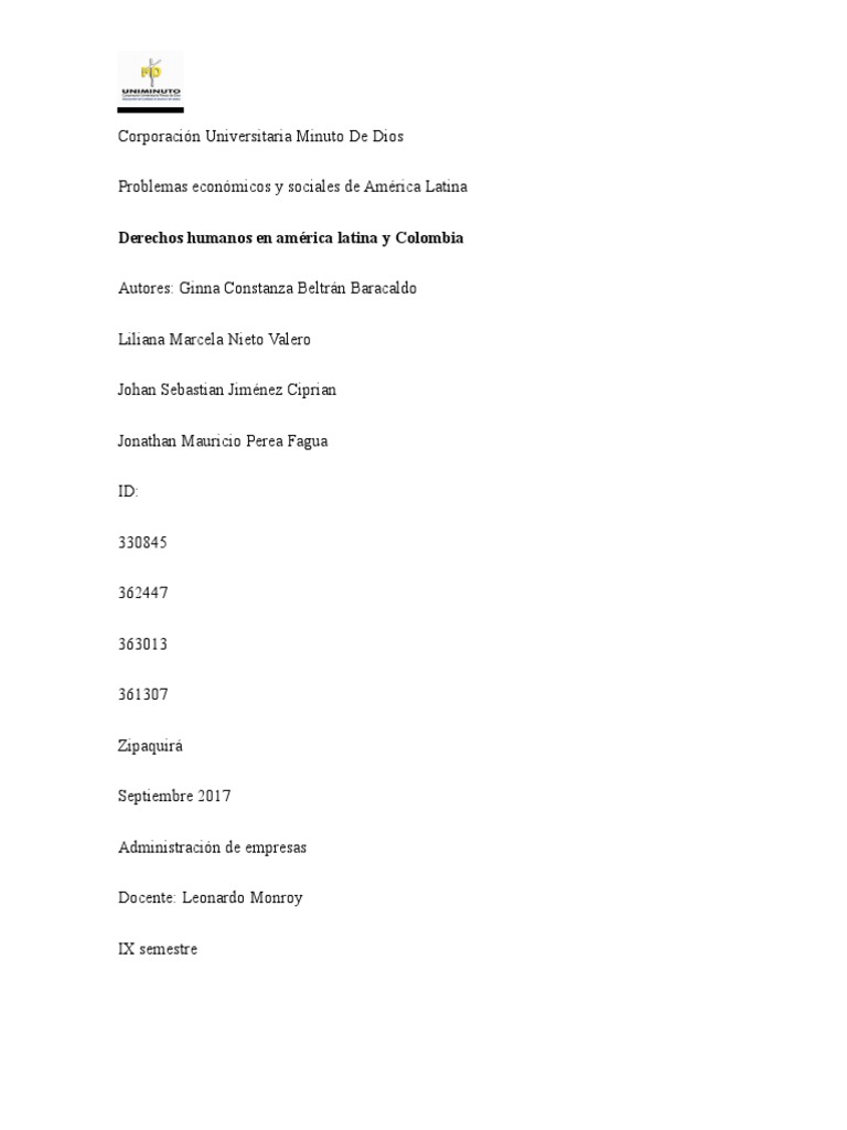 Ginna Beltran Johan Jimenez Liliana Nieto Jonathan Perea | PDF ...