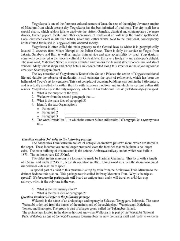 Daily Test Descriptive Text | Nature