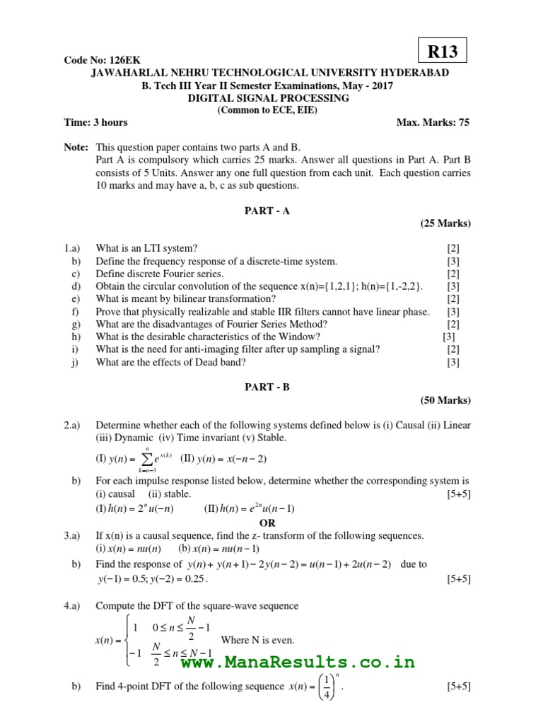 AC Questions Paper | PDF | Low Pass Filter | Digital Signal Processing