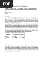 Thermal Energy Transfer Lab Guide | PDF | Heat | Temperature
