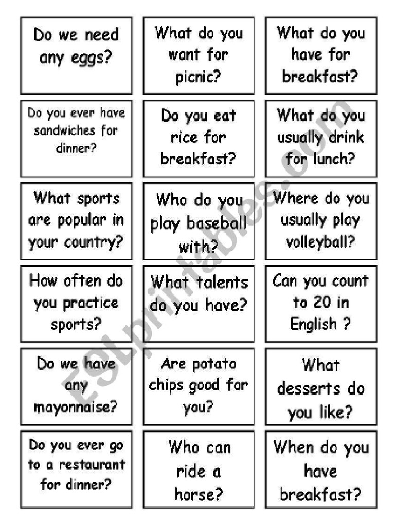 Simple Present - Memory Game | PDF