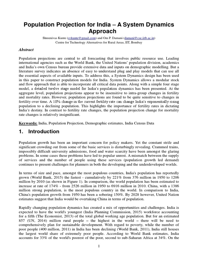 Caso 4. Population Projection | PDF | Logistic Function | Mathematical ...