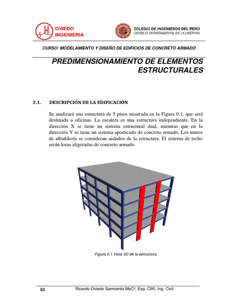 Predimensionamiento Estructural en Concreto | PDF | Concreto reforzado ...