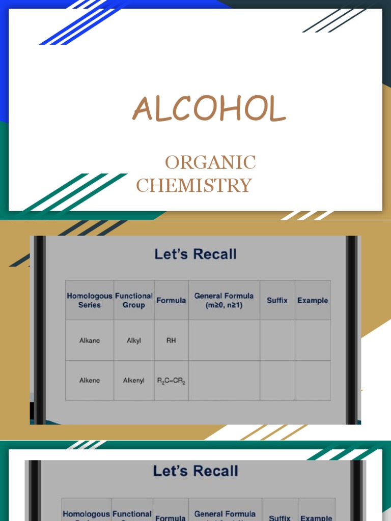 Alcohol: Organic Chemistry | PDF