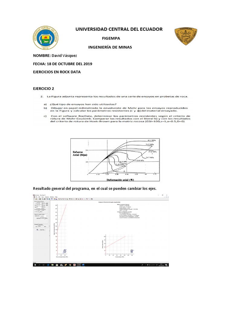 Ejercicios Rocdata | PDF
