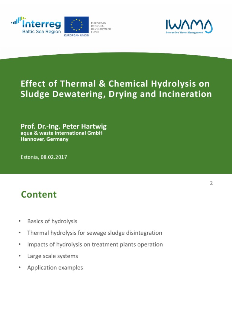 7 Effect of Thermal and Chemical Hydrolysis On Sludge Dewatering Hartwig | PDF | Anaerobic ...