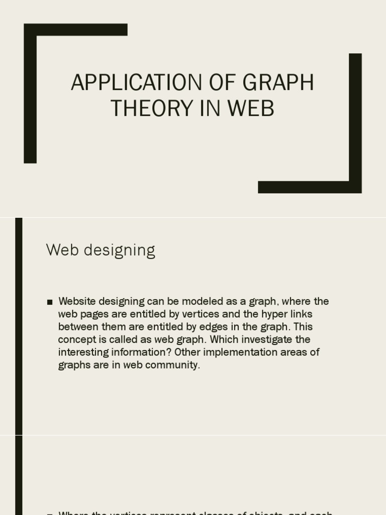 Application of Graph Theory in Web 2 | PDF | Graph Theory | Vertex ...