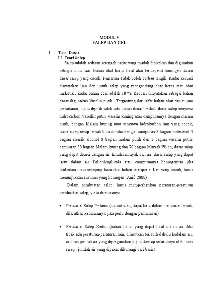 Salep Dan Gel | PDF