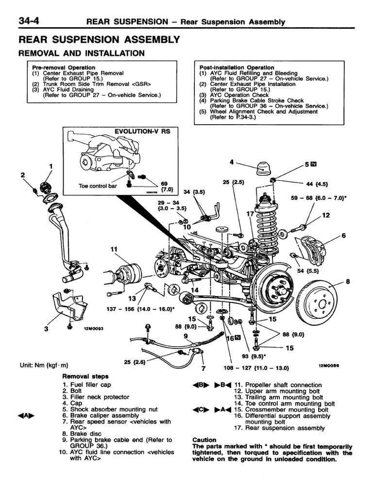 Lancer Evolution Rear Suspension | PDF