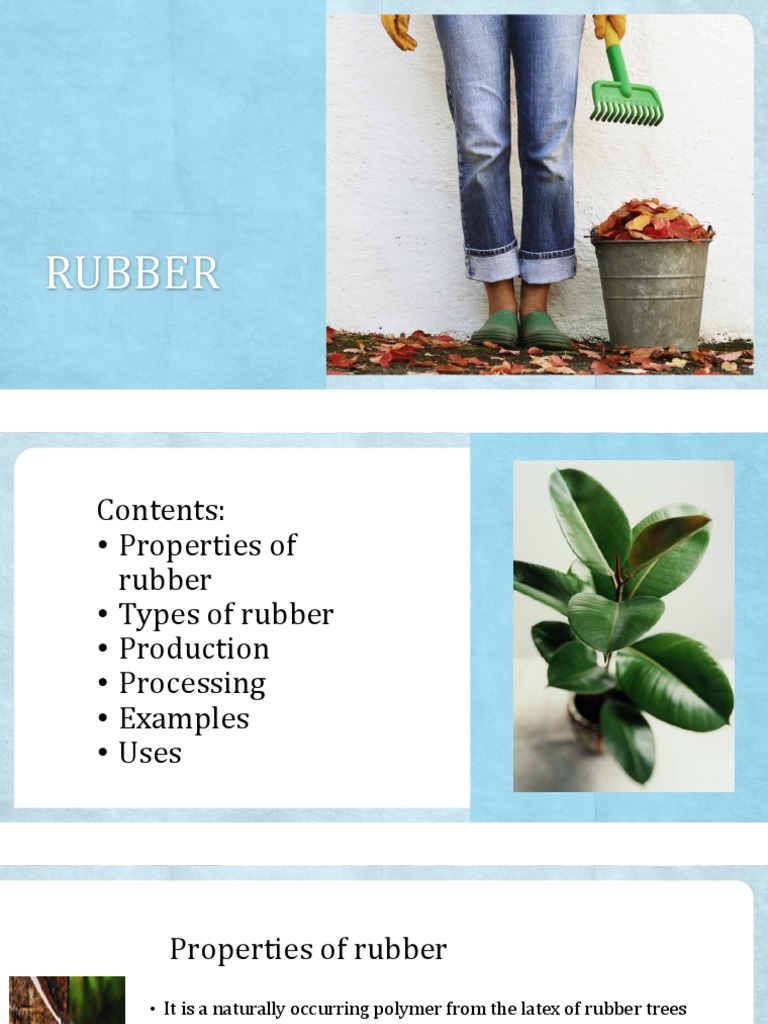 Rubber | PDF | Natural Rubber | Plastic