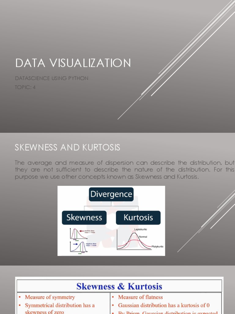 Skewness and Kurtosis Visualization in Python | PDF