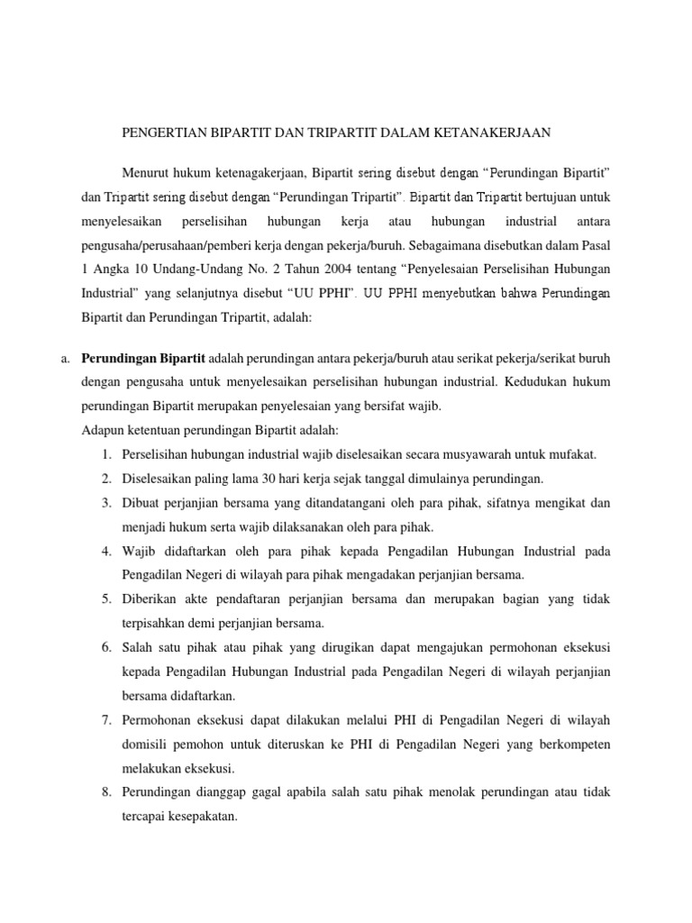 Bipartit Dan Tripartit | PDF | Politik