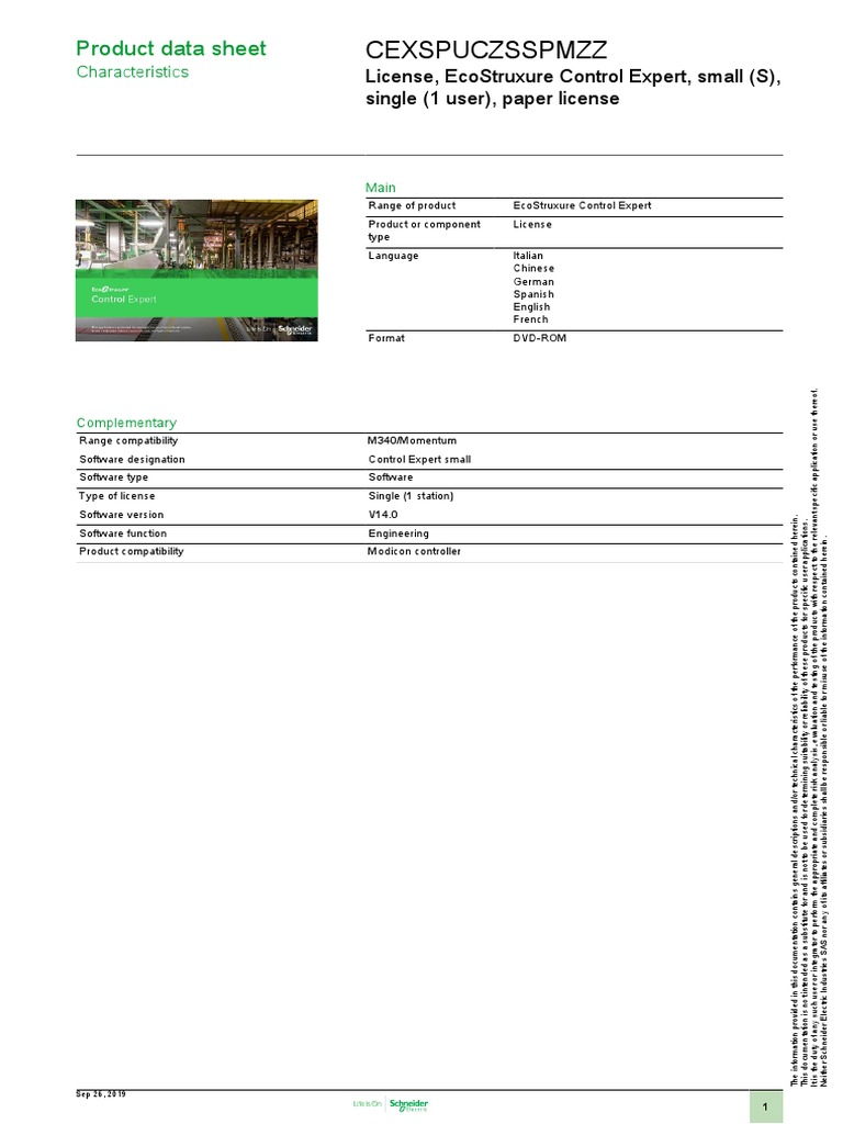 EcoStruxure Control Expert License | PDF | Application Software ...