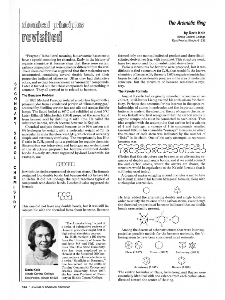 The Aromatic Ring | PDF | Aromaticity | Covalent Bond