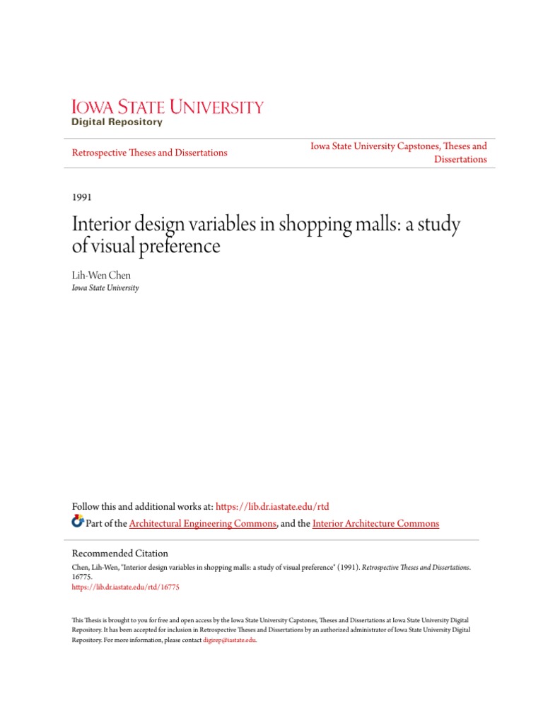 Interior Design | PDF | Perception | Thesis