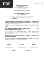 BDC SB Resolution Approving and Adopting The 3 Year BDP | PDF