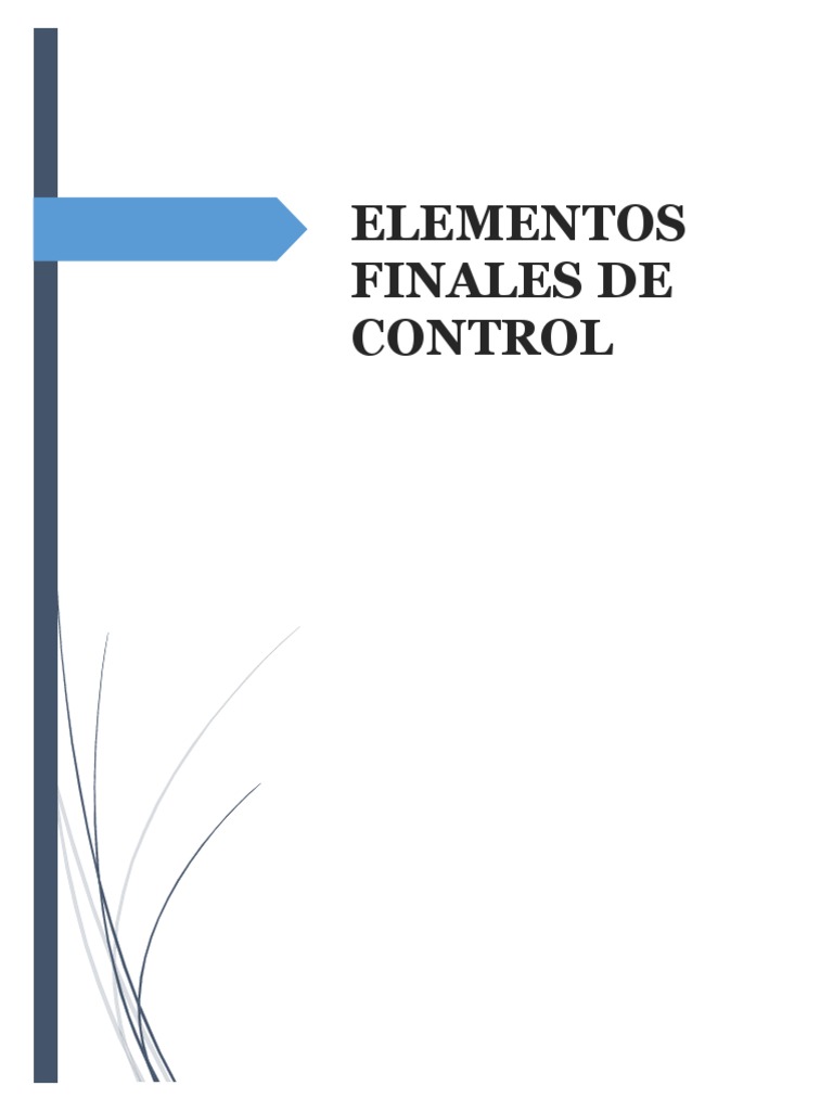 Elementos Finales de Control | PDF | Solenoide | Ingeniería mecánica