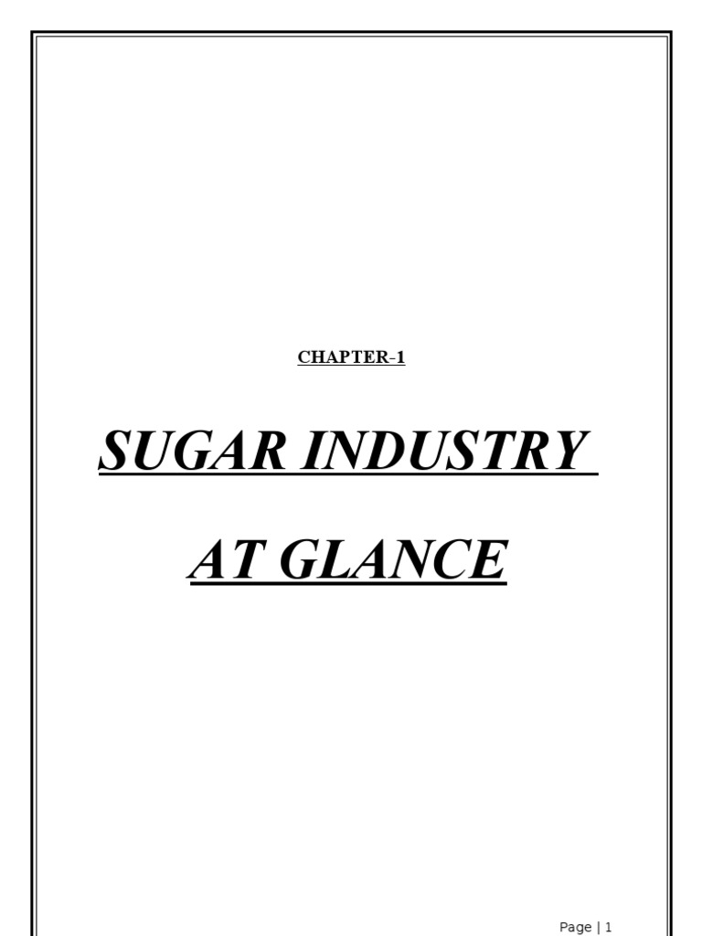 Project Report On Sugar Industry | PDF | Sucrose | Working Capital