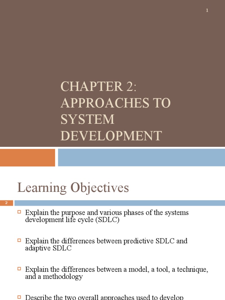 Chapter 2 - System Development Approaches | PDF
