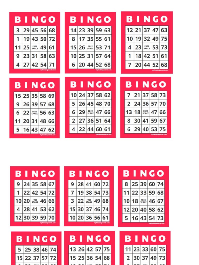 Bingo Cards PDF | PDF