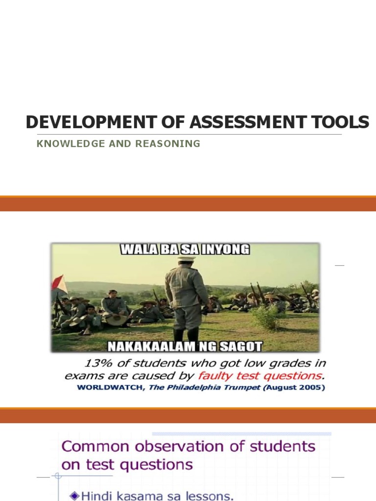 Development of Varied Assessment Tools - 2 | PDF | Test (Assessment ...