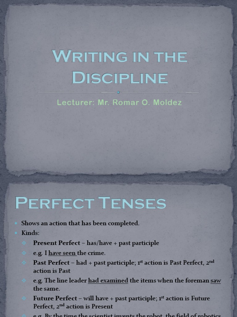 Writing in The Discipline | PDF