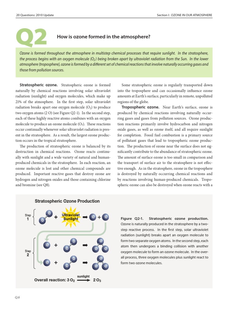 How Is Ozone Formed in The Atmosphere? | PDF | Ozone | Stratosphere