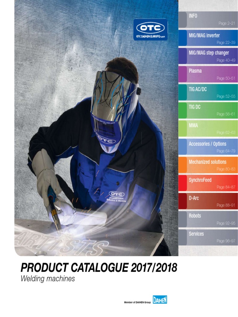 OTC Catalogo Generale Saldatrici Inverter Mig Tig Mma OTC DAHIEN | PDF ...