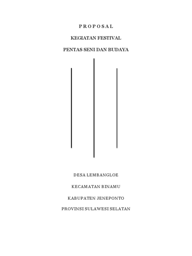 Contoh Proposal Permintaan Dana Kegiatan Festival Pentas Seni Dan ...