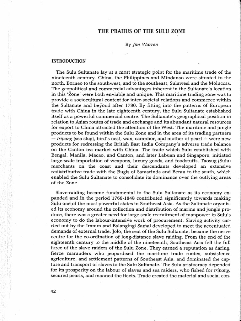06 James Warren Prahus of The Sulu Zone | PDF | Rowing (Sport) | Water ...