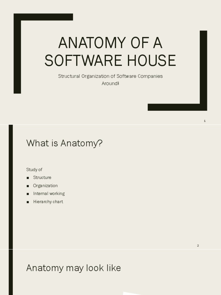 Anatomy of A Software House | PDF | Software As A Service | Software