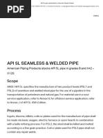 API 5L Pipe Specs & Testing Guide | PDF | Nondestructive Testing | Pipe ...