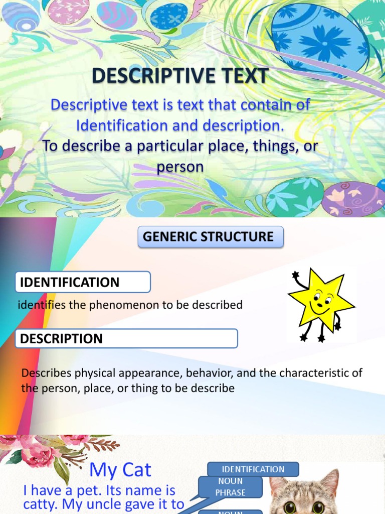 Descriptive Text: Descriptive Text Is Text That Contain of ...