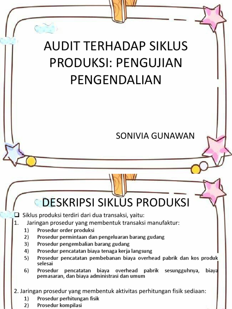 Bab 19 Audit Terhadap Siklus Produksi Pengujian Pengendalian | PDF | Bisnis | Pengelolaan ...
