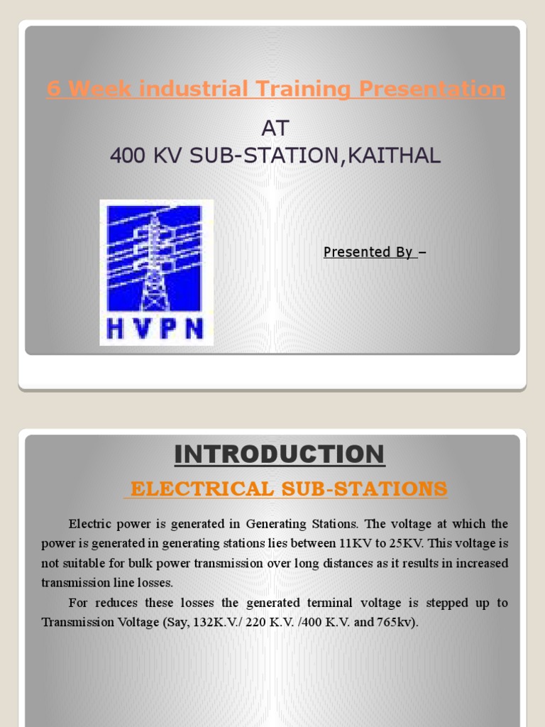 400kV Substation Overview and Design | PDF | Electricity | Electrical ...