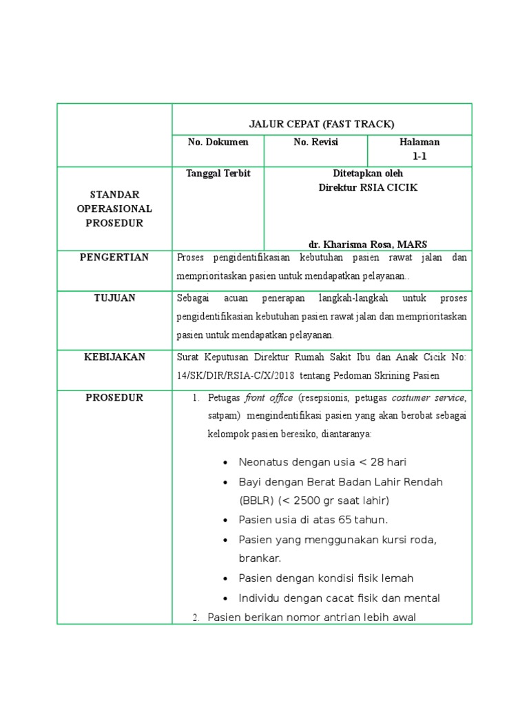Spo Fast Track | PDF