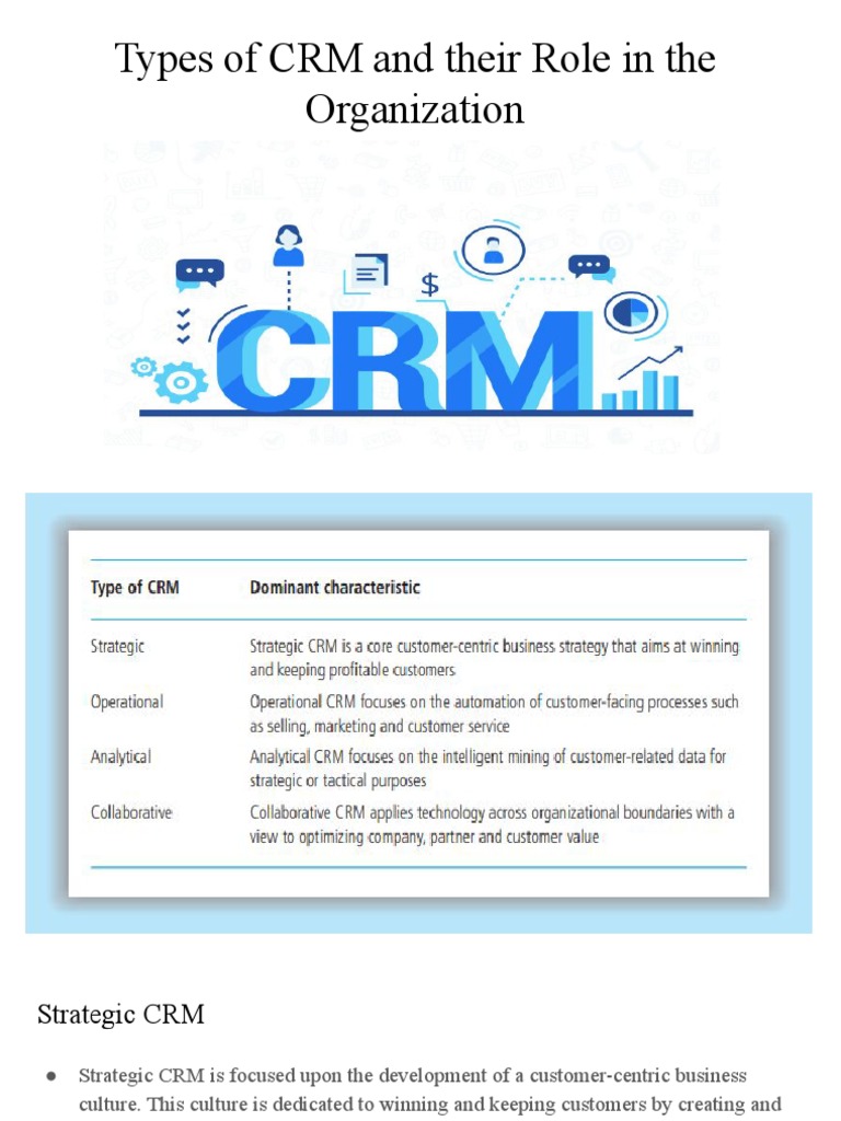 Types of CRM | PDF | Analytics | Consumer Behaviour
