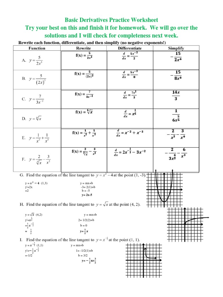 Calculus 1 Answer | PDF | Derivative | Functions And Mappings