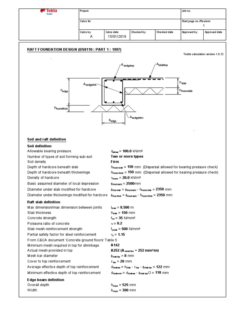 Slab Foundation Design 1 | PDF | Bending | Beam (Structure)