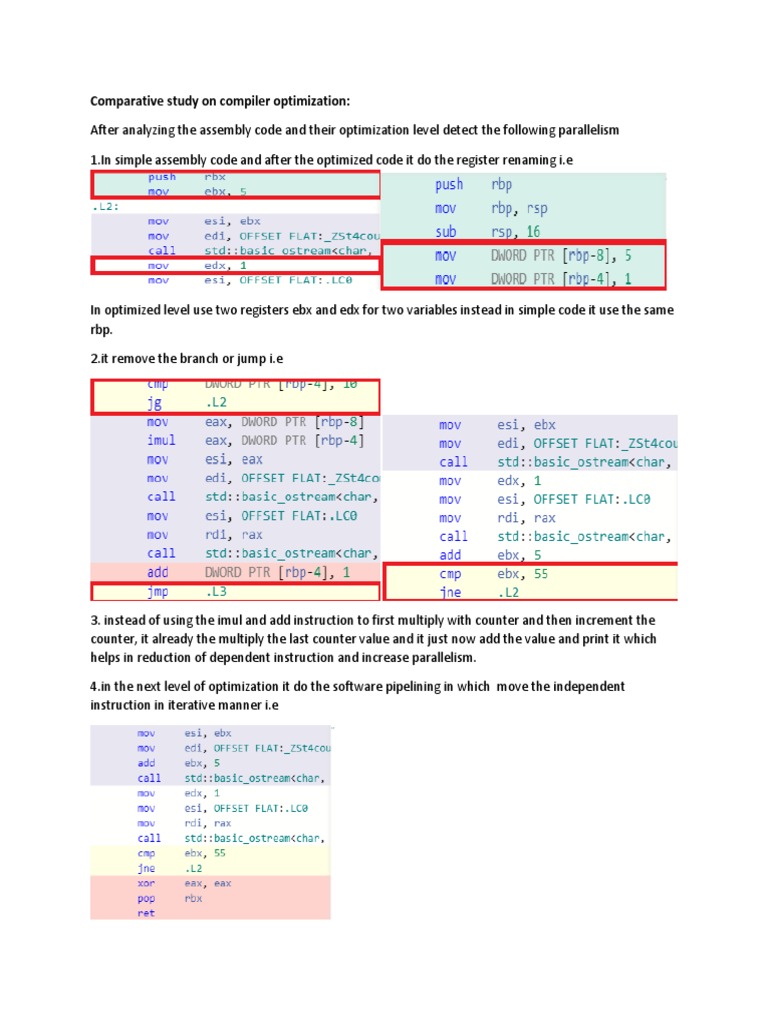 Compiler Optimization Techniques Explained | PDF