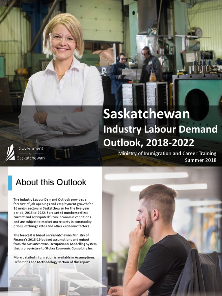 Saskatchewan Job Market Forecast 2018-2022 | PDF | Employment | Agriculture