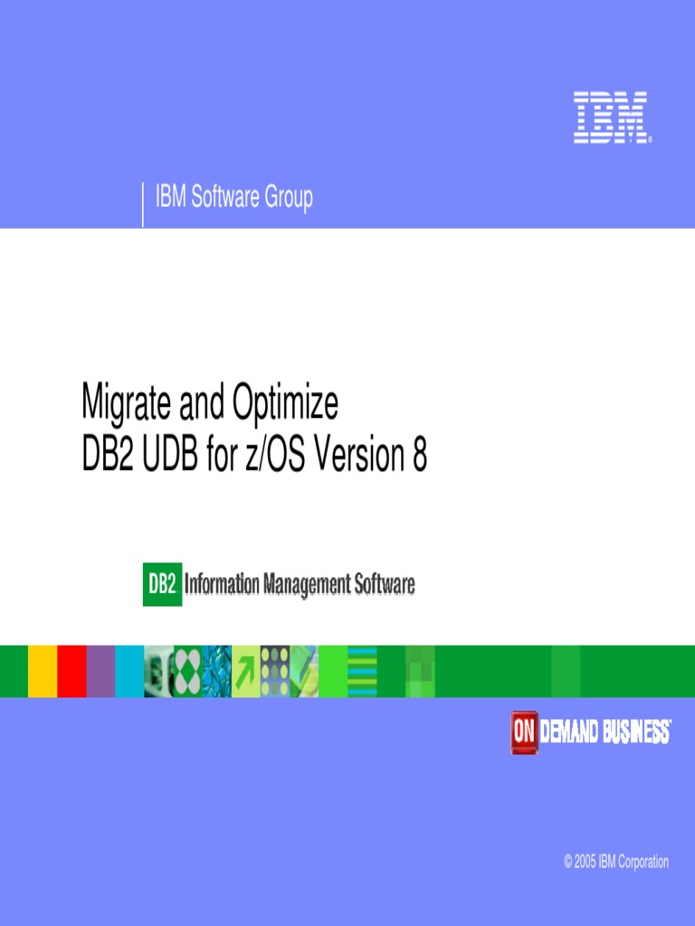 Optimizing With DB2 For ZOS V8 | PDF | Database Index | Data