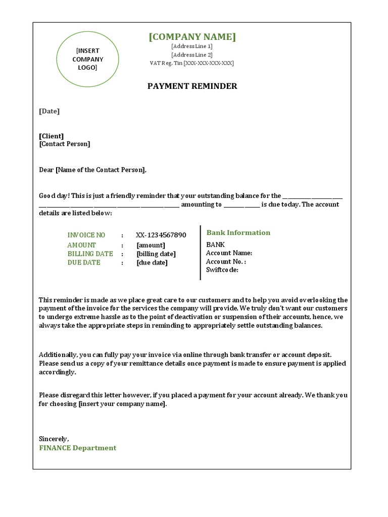 Payment Reminder | PDF