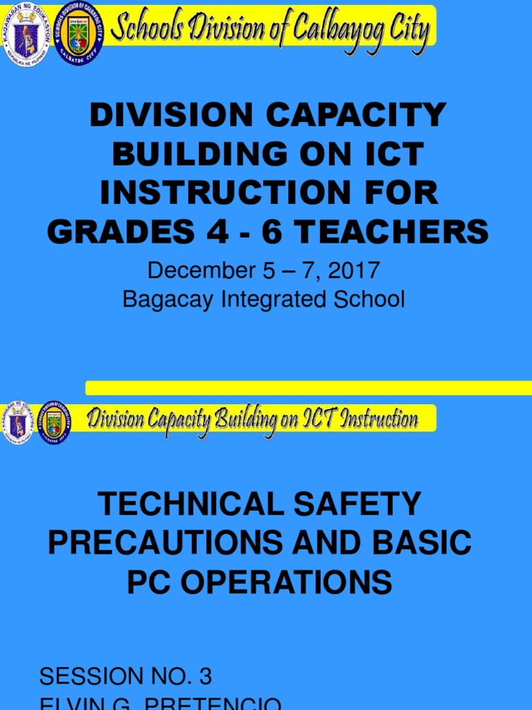 Technical Safety Precaution and Basic PC Operation | PDF | Personal ...