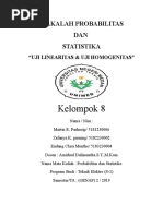 Uji Linearitas Kelompok 5 | PDF | Metode & Bahan Ajar