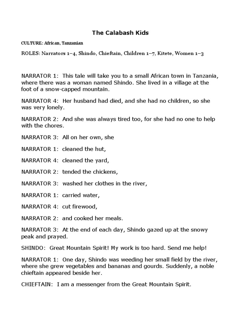 Playscript (Calabash Kids) | PDF | Home & Garden | General Fiction