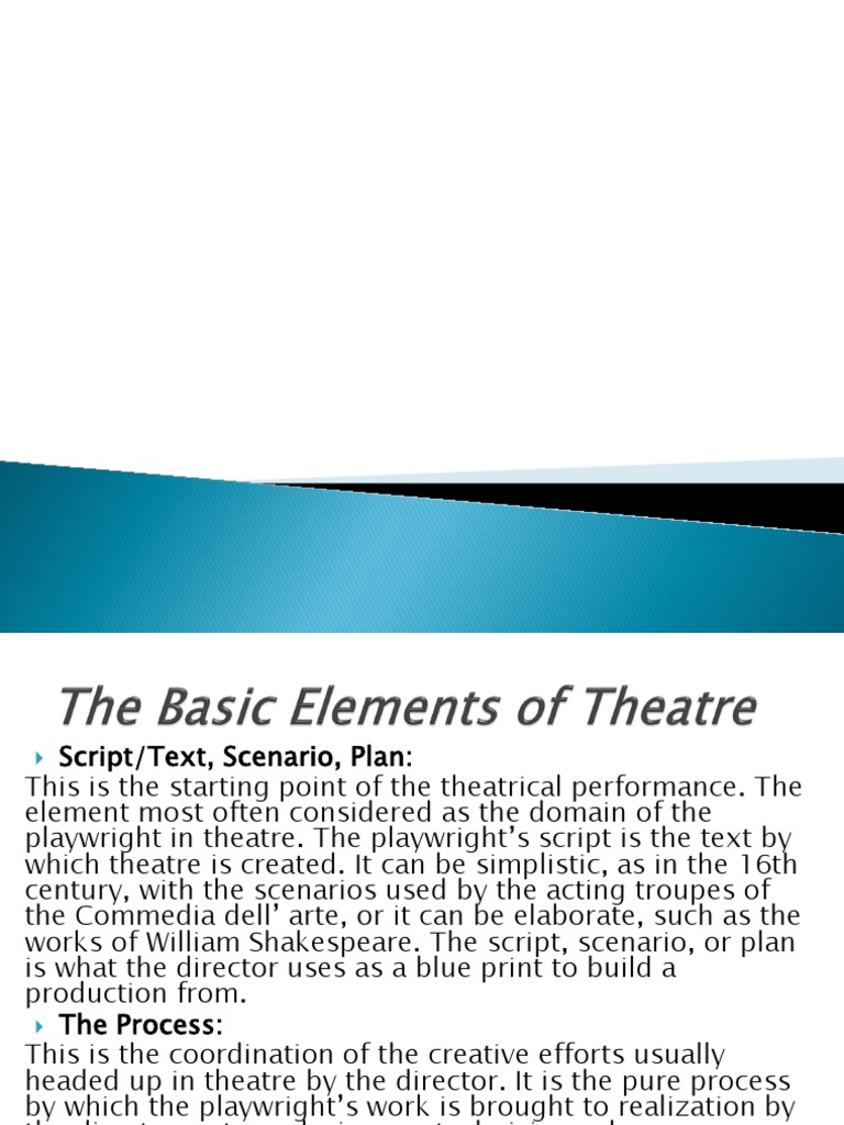 Theater | PDF | Play (Theatre) | Playwright