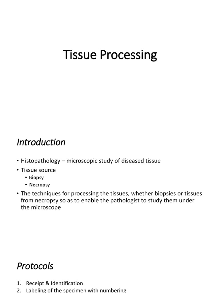 Tissue Processing | PDF | Fixation (Histology) | Staining